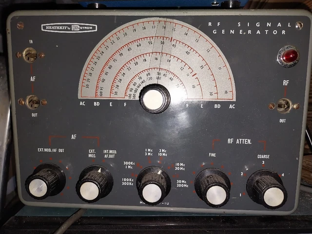 VINTAGE HEATHKIT RF-1U Radio Frequency Valve Signal Generator. £50.00 ...