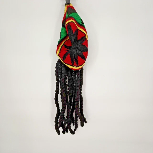 RASTA BEANIE HAT Costume Jamaica Bobsled Dreadlocks Wig Hat £16.94 ...