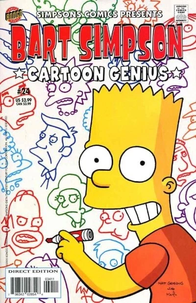 SIMPSONS COMICS PRESENTS BART SIMPSON #24 VF, Bongo Comics 2005 Stock ...