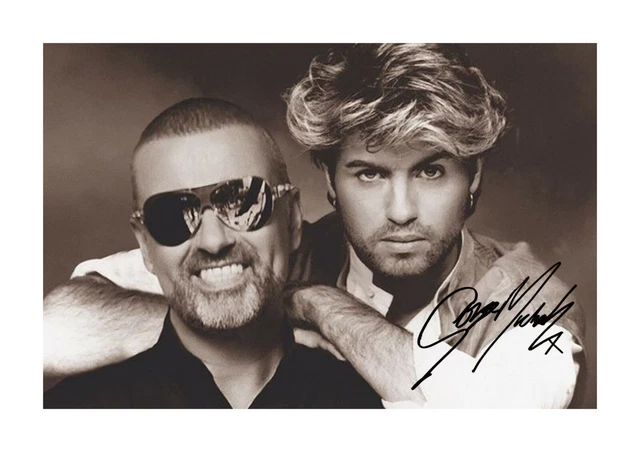 GEORGE MICHAEL BY Ard Gelinck A4 reproduction signed poster choice of ...