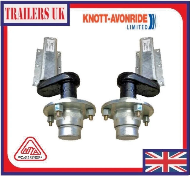 TRAILER SUSPENSION UNITS 550kg Unbraked PCD 4" Knott Avonride ...