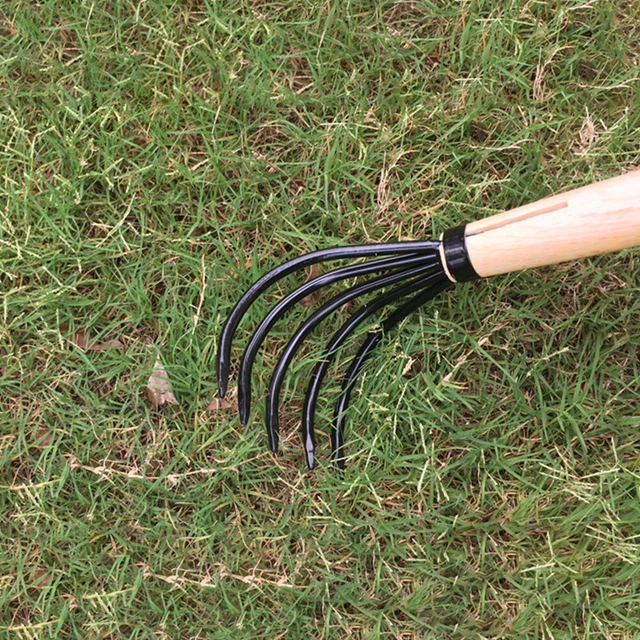 GARDEN RAKE CLAWS Cultivating Plant Lawns Transplanting For Soil Leaves ...