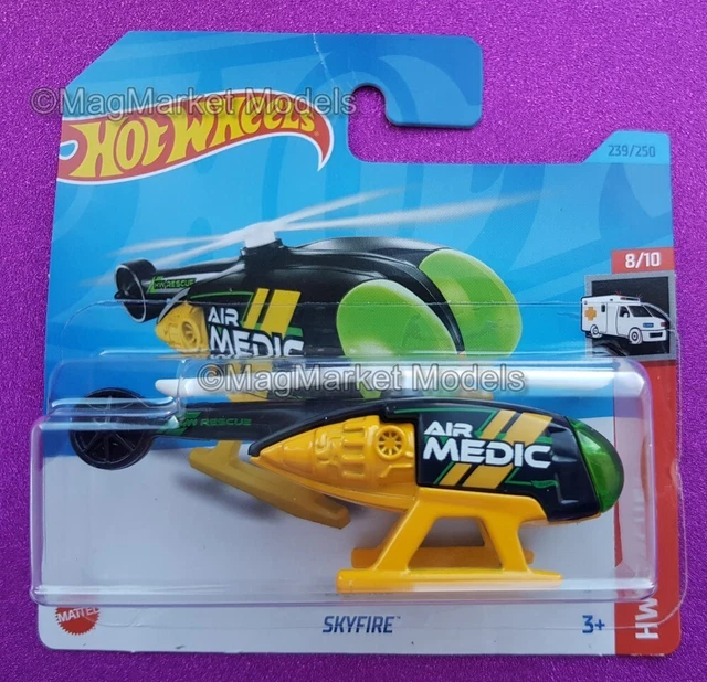 HOT WHEELS · Skyfire Helicopter · Hw Rescue Series · Brand New & Sealed ...
