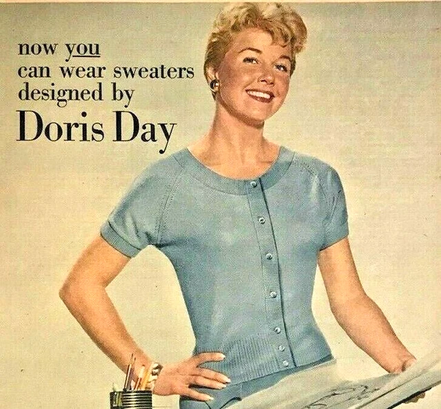 LARGE DORIS DAY Print Advert Beautiful Acrilan Fashion Macy's New York ...
