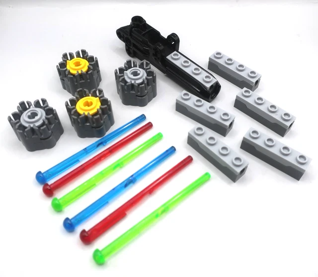 LEGO PROJECTILE LAUNCHER Spring Loaded & Rapid six shooter launchers £7 ...