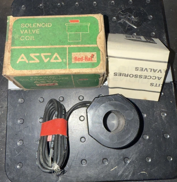ASCO RED HAT Solenoid Valve Coil🔥p/n 96-817-2D🔥NOS🔥220/50 240/60 Volt £ ...