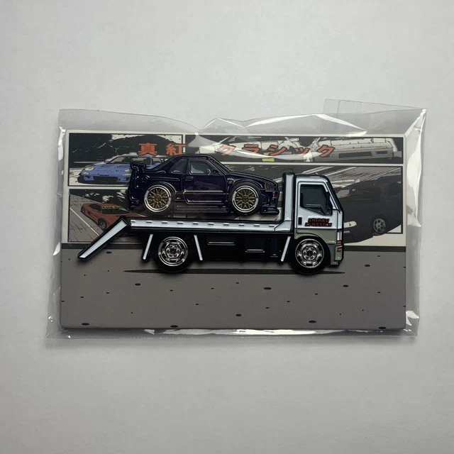 LEEN CUSTOMS SHINKU Classics Tow Truck & Nissan R34 GTR (XXXX/1000 ...