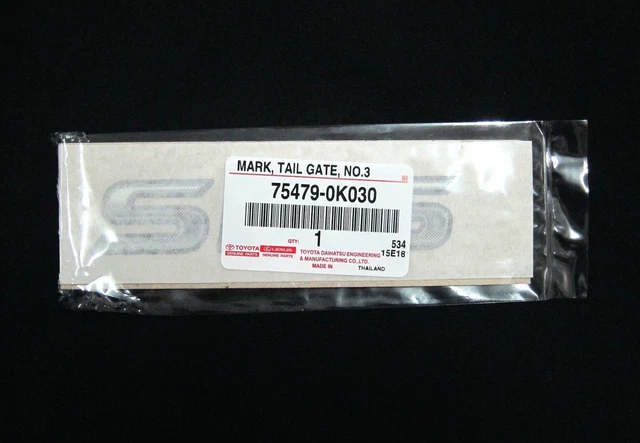 GENUINE TOYOTA HILUX SR5 Decal Sticker Label Rear Tailgate 2005-2015 ...