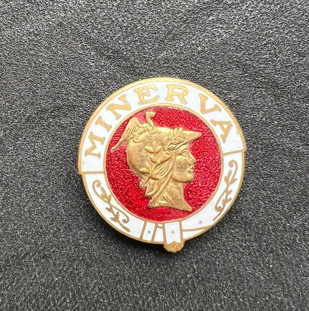 MINERVA CARS AUTOMOBILES Automobile Motor Car Enamel Lapel Pin Badge ...