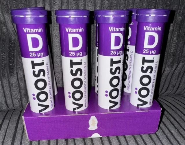 9X VOOST 20 Effervescent Tablets Vitamin D 25 ug Mixed Berry Flavour ...