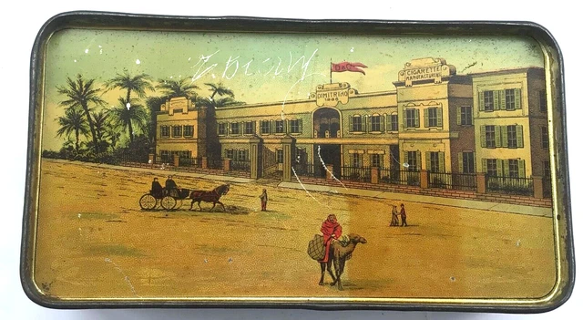 ANCIENNE BOÎTE CIGARETTES Égyptiennes Dimitrino Le Caire Égypte Tobacco ...
