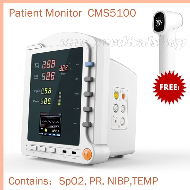 CONTEC ICU CCU Monitor Patient Monitor NIBP SPO2 PR TEMP Vital Signs ...