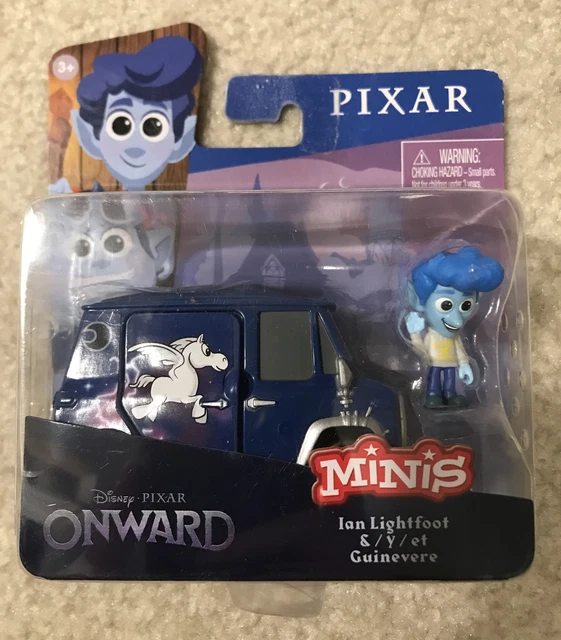 DISNEY PIXAR MINIS Onward Ian Lightfoot Guinevere Toy Figure Vehicle ...