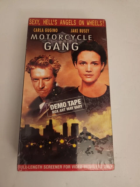 MOTO GANG VHS 1994 écran de démonstration Carla Gugino Jake Busey EUR ...