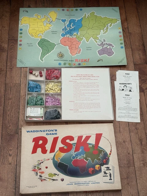 VINTAGE 1960S WADDINGTONS Risk Board Game £17.99 - PicClick UK