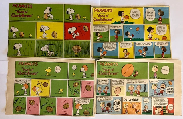 VINTAGE SNOOPY PEANUTS Charlie Brown Newspaper Comic Strip Charles ...