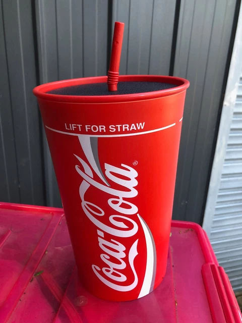 COCA COLA STRAW Holder Dispenser Collectable Retro AS NEW 1990s unused ...