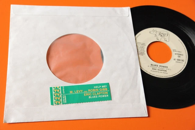 & ERIC CLAPTON Blues Power Robin Gibb Help Me 7"" Orig Italie Juke Box ...