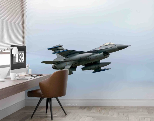 3D F16 JET Fighter Wallpaper Wall Mural Peel and Stick Wallpaper 213 ...