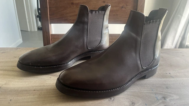 TIM LITTLE GRENSON Mens Dark Brown Leather Chelsea Boots UK 7.5 £49.99 ...