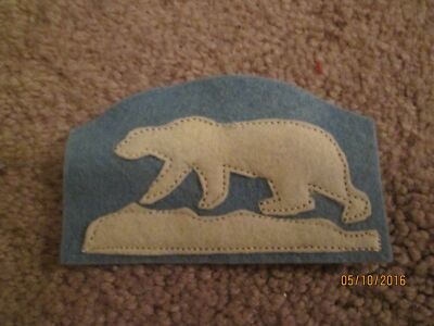 WWI US ARMY Polar Bear Patch patch AEF wool £9.67 - PicClick UK