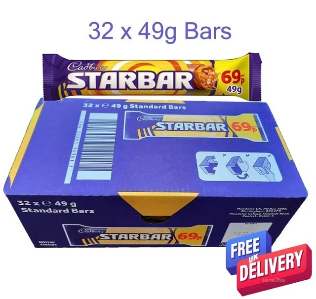 CADBURY STAR BAR Chocolate Bars Full Box Of 32 StarBar £24.95 - PicClick UK