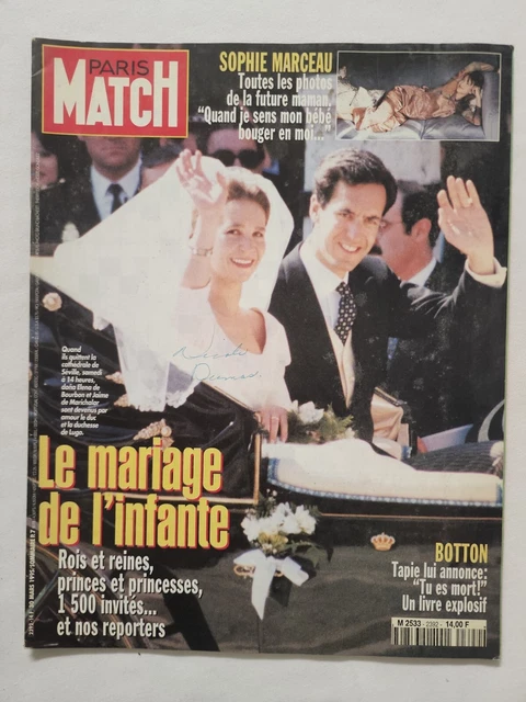 1995 MARCH PARIS MATCH French Magazine Sophie Marceau (MH280) £28.72 ...