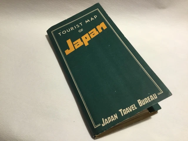 VINTAGE TOURIST MAP of Japan. Japan Travel Bureau 1952 £29.84 - PicClick UK