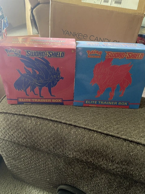 SET BASE SPADA e scudo GCC Pokémon Elite scatola allenatore coppia ETB sigillata in fabbrica EUR ...