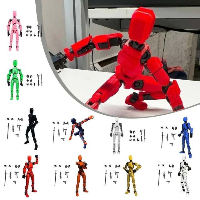 MULTI JOINT MOVABLE Model 3D Printed Mechanical Robot Figures For Kids ...