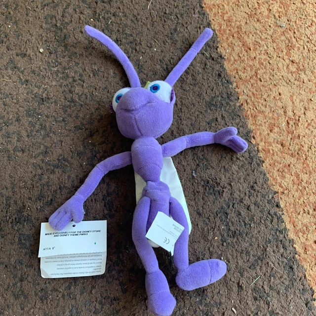 ITS A BUGS Life Purple Dot Atta Ant Plush Toy,The Disney Store,Brand ...