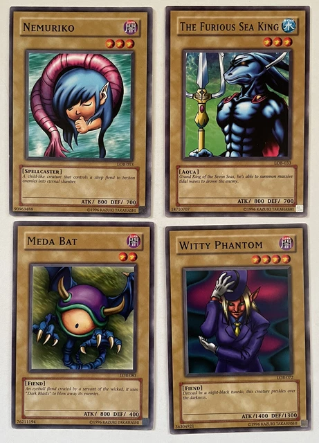 YU-GI-OH LEGEND OF Blue-Eyes LOB Nemuriko, Sea King, Meda Bat, Witty ...