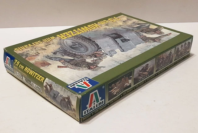 ITALERI 7.5CM HOWITZER With Servants 1/35 Scale Model Kit £5.45 ...