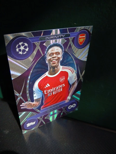 TOPPS MATCH ATTAX 2026 Champions League Bukayo Saka Infinity Arsenal IN ...