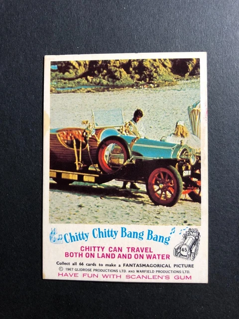 1969 SCANLENS CHITTY Chitty Bang Bang Card 45 $10.00 - PicClick AU