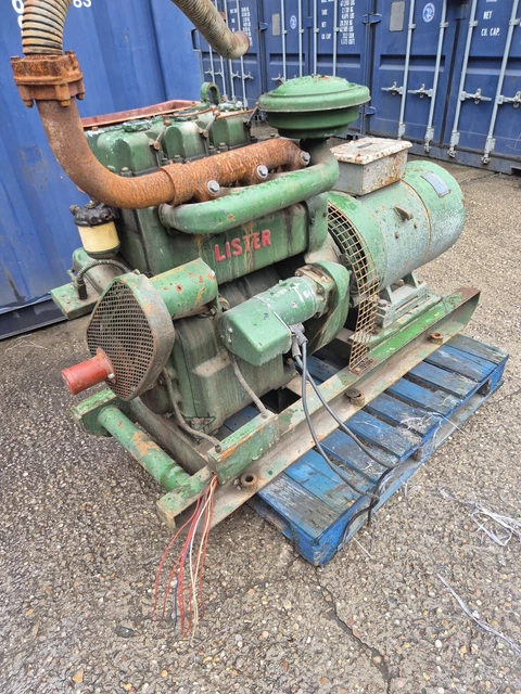 13KVA LISTER 3 Cylinder Diesel Engine Generator Set - 240 volt single ...