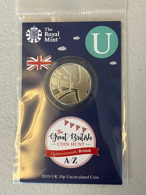 A-Z 10P COIN. Letter U 2019. Royal Mint Carded. BUNC. £2.00 - PicClick UK