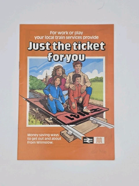 BRITISH RAIL WILMSLOW Guide 1980s – Local Trains & Fares Leaflet – GMT ...