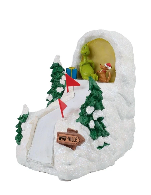 THE GRINCH CHRISTMAS Village GRINCH LAIR w/Grinch & Max LIGHT & SOUND ...