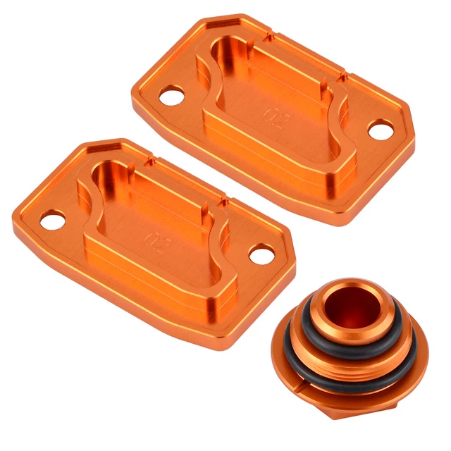 BRAKE CLUTCH FLUID Reservoir Cover Cap Set for KTM 125-500 XC EXC EXCF ...