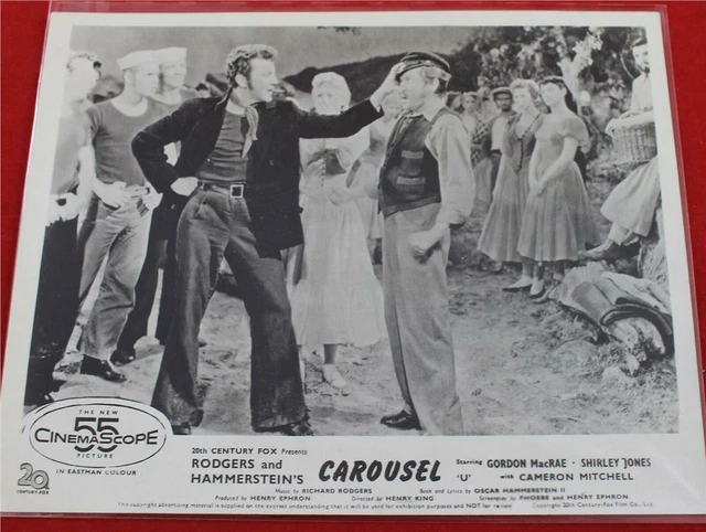 GORDON MACRAE, SHIRLEY Jones and Cameron Mitchell in Carousel - Lobby ...