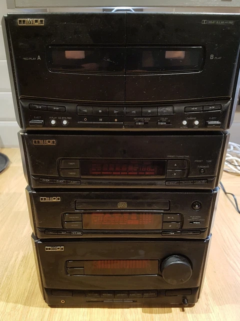 RARE MISSION MM7 mini stacking hifi system - CD, Tuner, Tape and amp £ ...