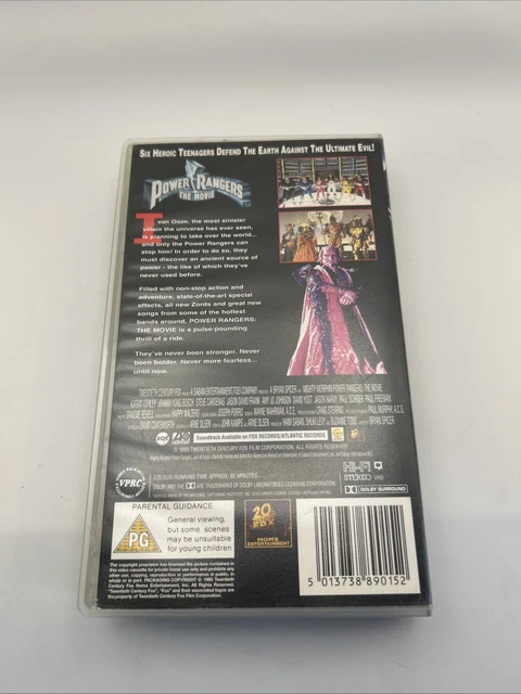 MIGHTY MORPHIN POWER Rangers The Movie VHS UK 1995 Video Tape PG £6.25 ...