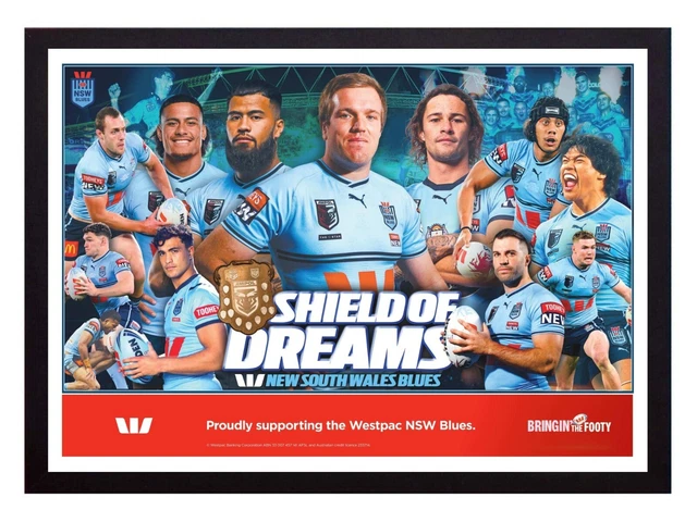 FRAMED 2024 NEW South Wales State Of Origin NRL Poster - 84cm x 59.5cm ...