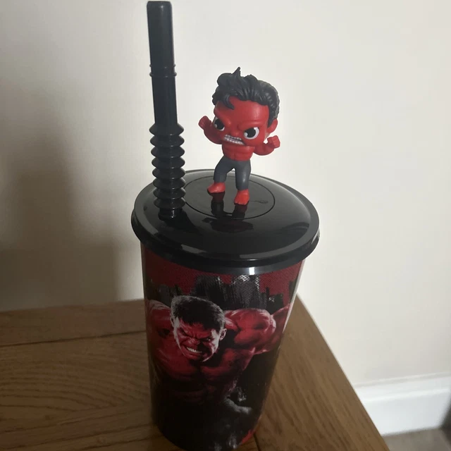 CAPTAIN AMERICA BRAVE New World Cinema Drink Cup with Red Hulk Topper ...
