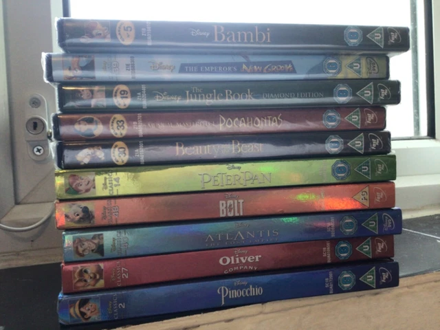 KIDS WALT DISNEY Classics Films DVD Bundle Job lot x 10 Bambi ,bolt ...