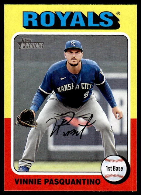 2024 TOPPS HERITAGE 365 Vinnie Pasquantino Kansas City Royals Baseball ...