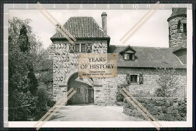 FOTO AK 6X Weinheim Bergstraße Wachenburg Wappen Treffen Corps ...