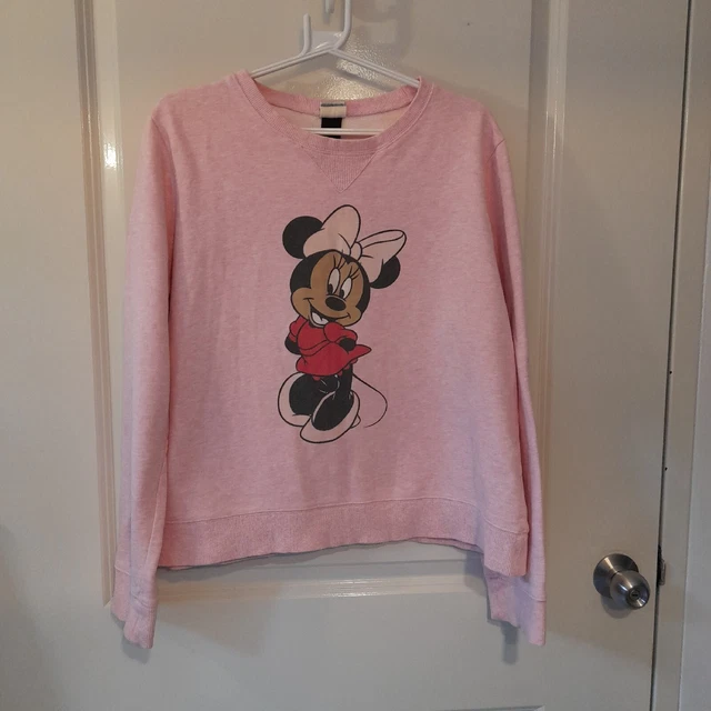 MINNIE MOUSE VINTAGE Walt Disney Light Pink Jumper Sweater Large EUR 17 ...