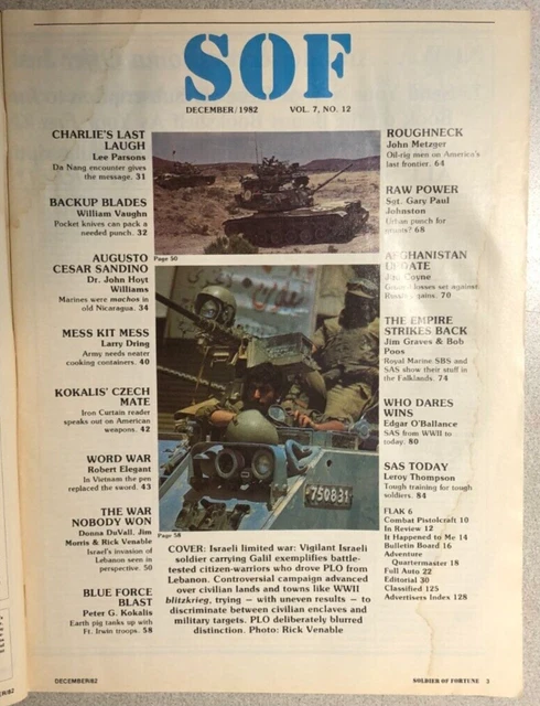 SOLDIER OF FORTUNE Magazine December 1982 £12.68 - PicClick UK